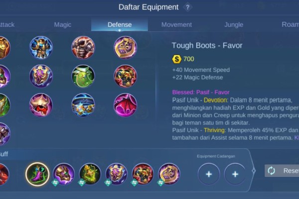3 Item Defense untuk Counter Hero Critical Damage di MLBB