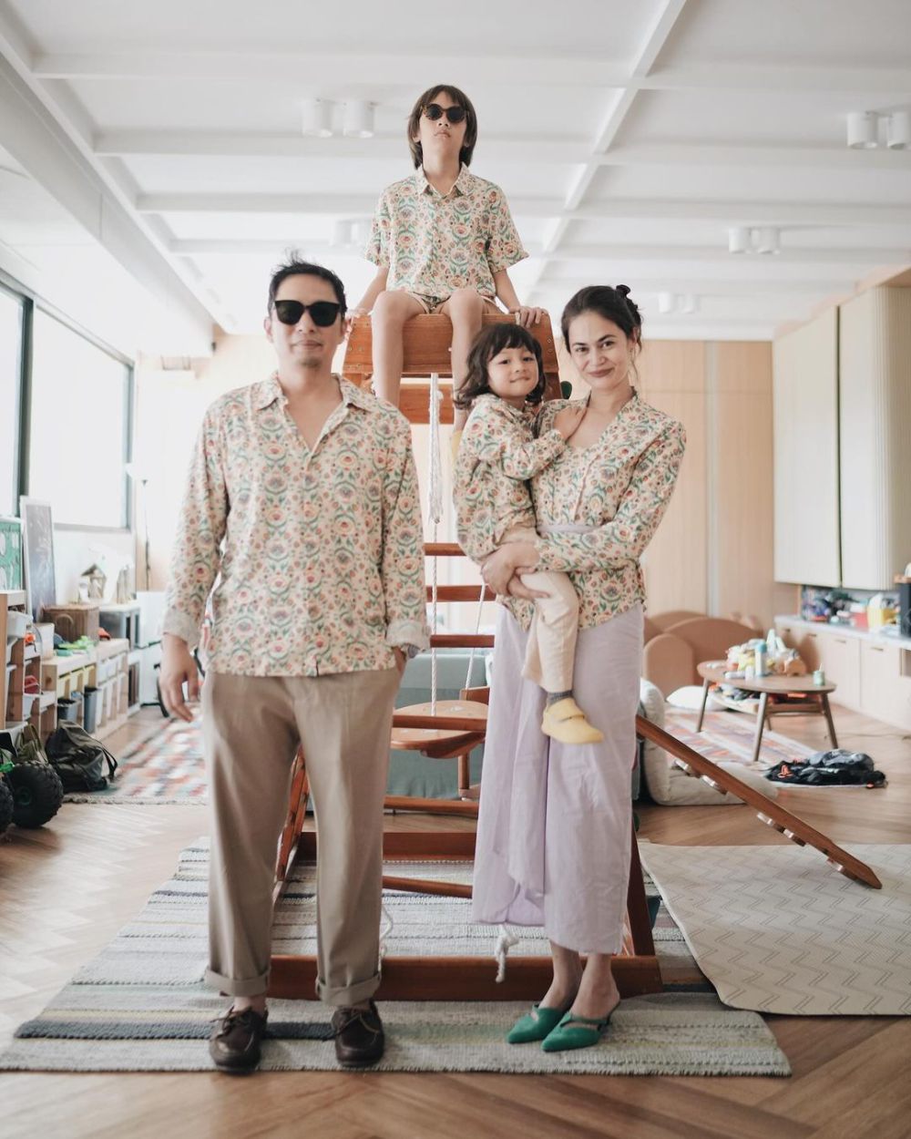 Pemotretan Ringgo Agus dan Keluarga Menjelang Idulfitri