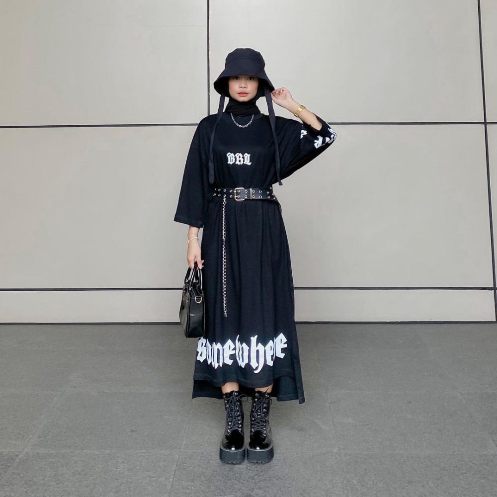 12 Outfit Skena Hijab ala Nola Clara