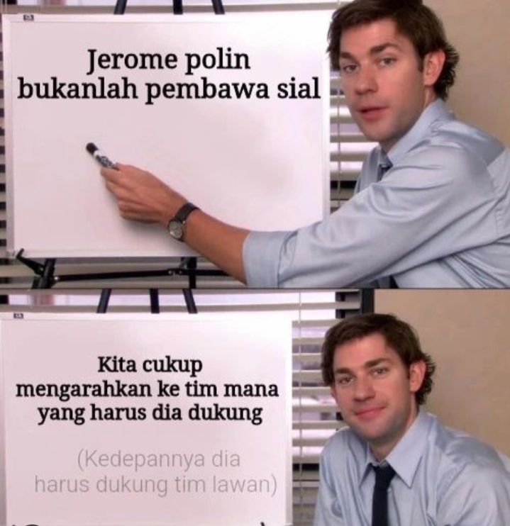 7 Meme Kutukan Jerome Polin saat Dukung Tim Sepak Bola