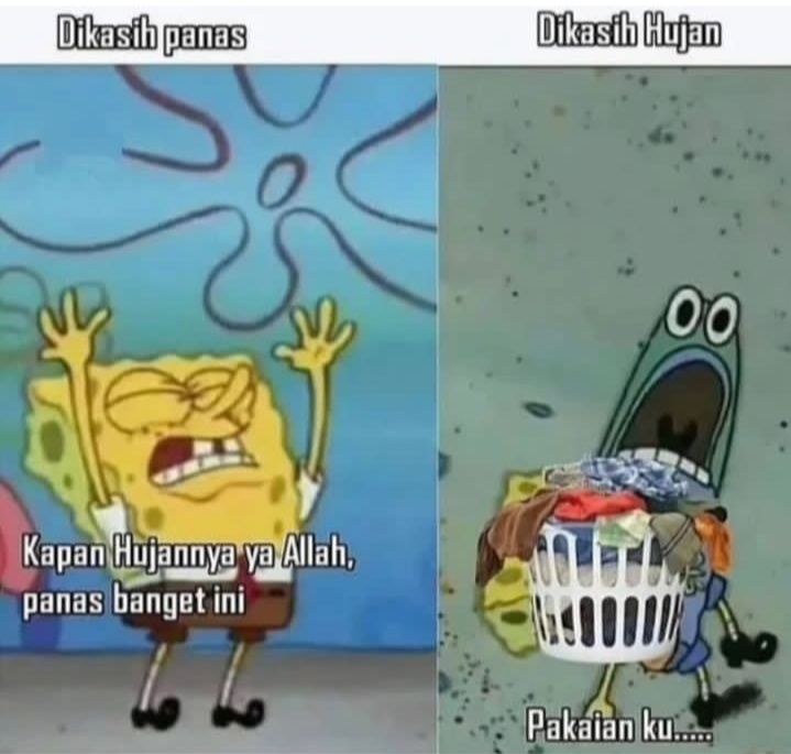 7 Meme Warga Indonesia Terdampak Cuaca Panas