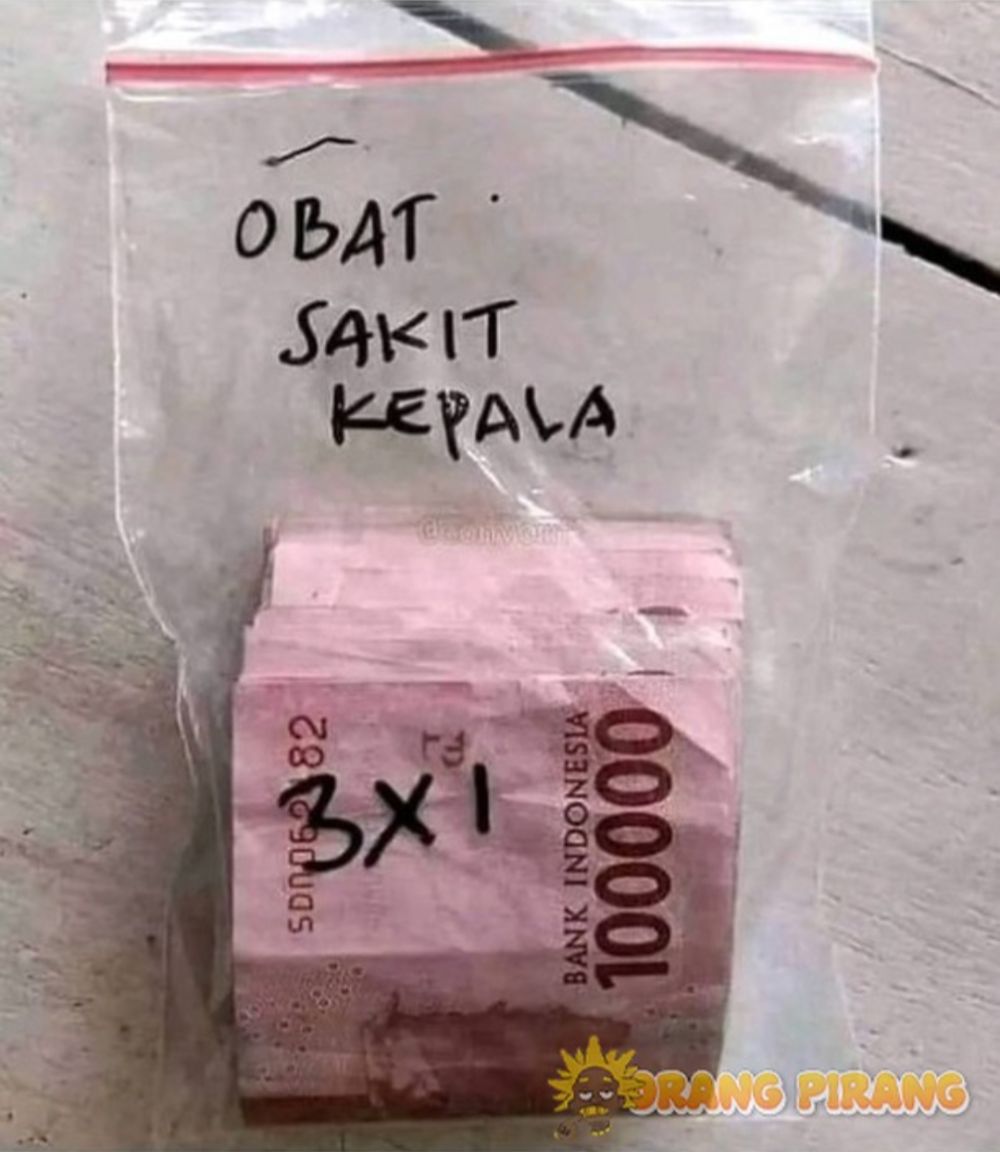 7 Meme Uang Jadi Obat Paling Mujarab untuk Segala Penyakit