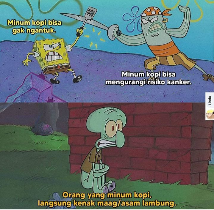 7 Meme Efek Samping Ngopi yang Malah Bikin Tambah Ngantuk