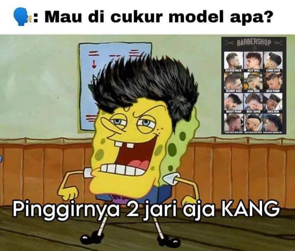 7 Meme Cukur Rambut yang Berakhir Acakadut