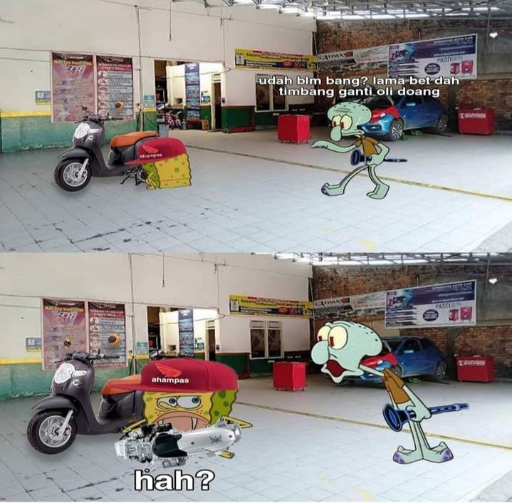 7 Meme Servis Kendaraan di Bengkel, Mekaniknya Bikin Kesal?