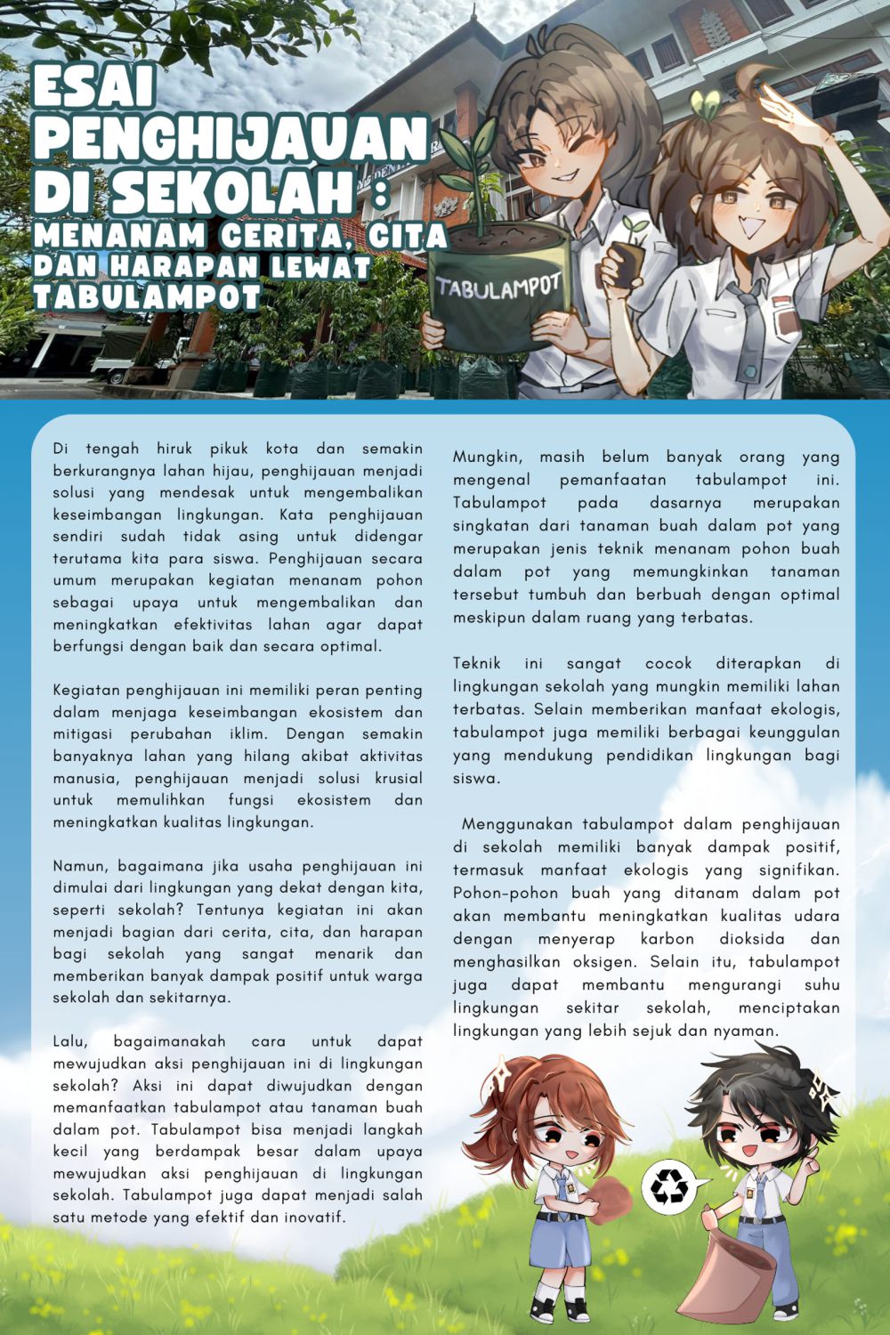 [MADING] Cerita dan Cita Sekolah untuk Lingkungan Hijau