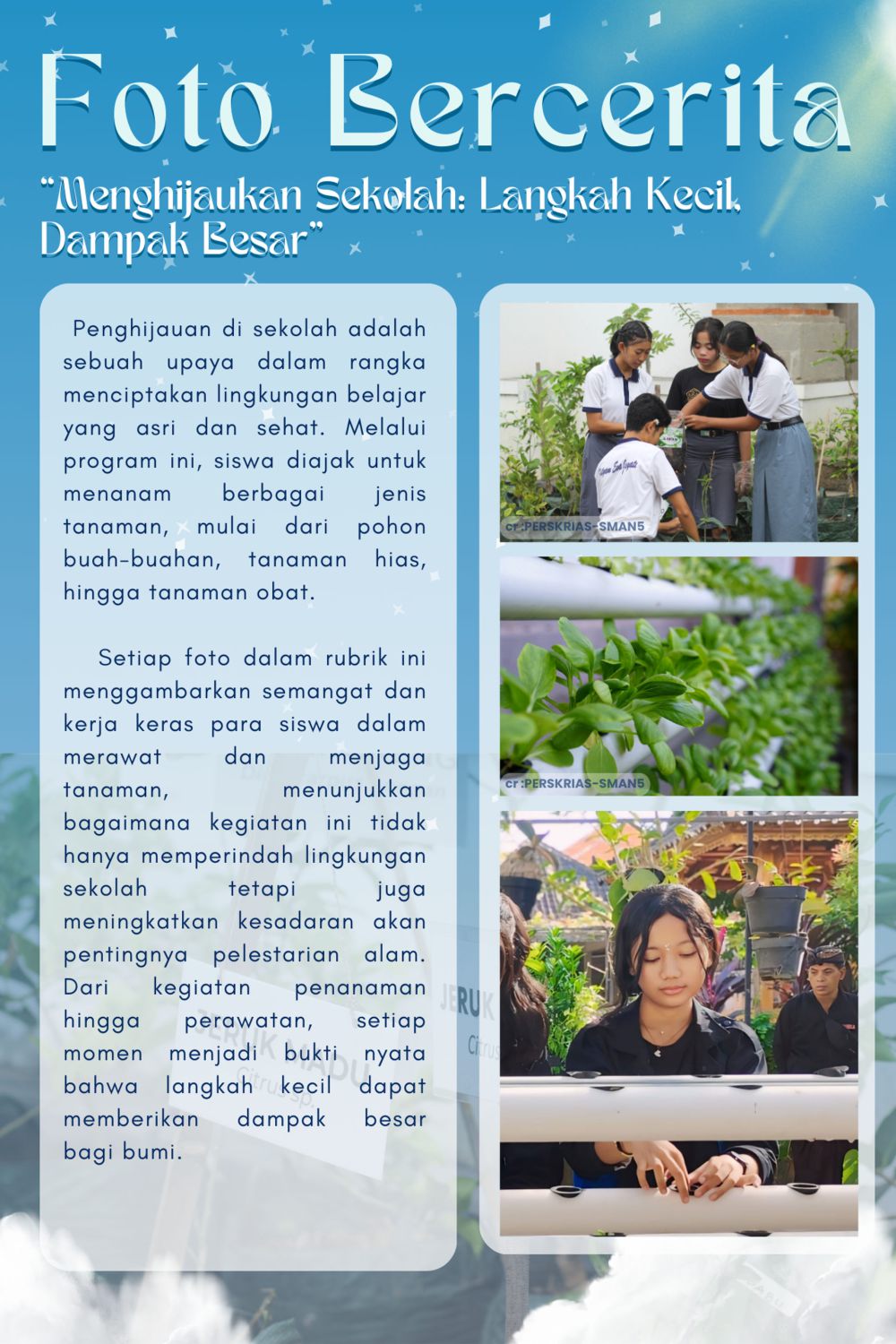 [MADING] Cerita dan Cita Sekolah untuk Lingkungan Hijau