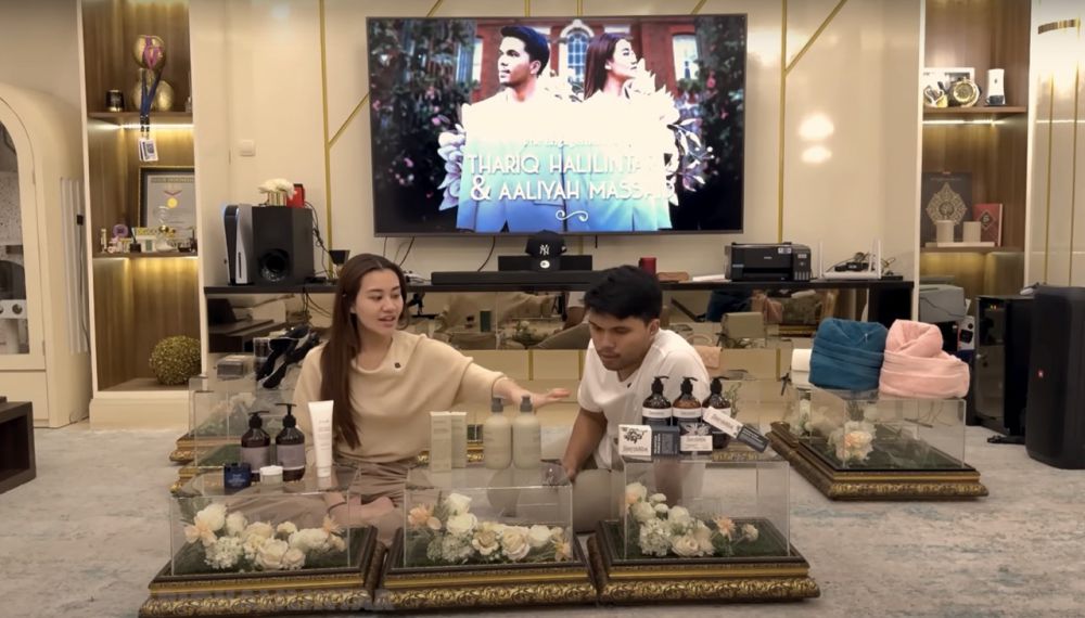 Seserahan Thariq Halilintar dan Aaliyah Massaid