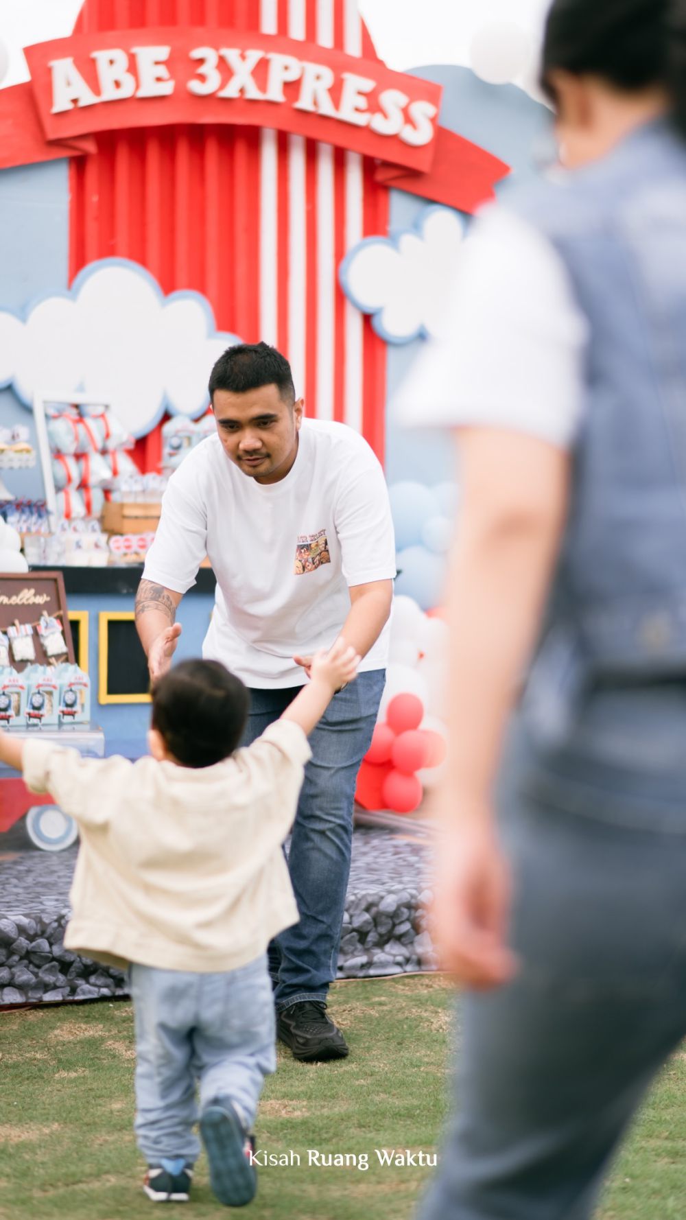 10 Potret Ulang Tahun ke-3 Abe Cekut Bertema Kereta Api