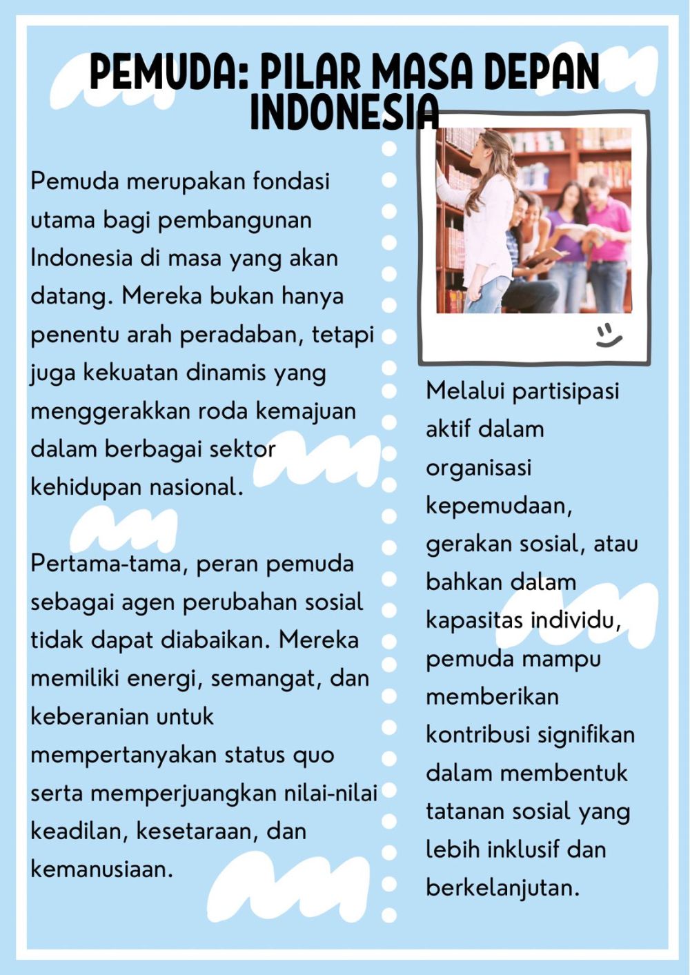 [MADING] Pemuda sebagai Pilar Masa Depan Indonesia