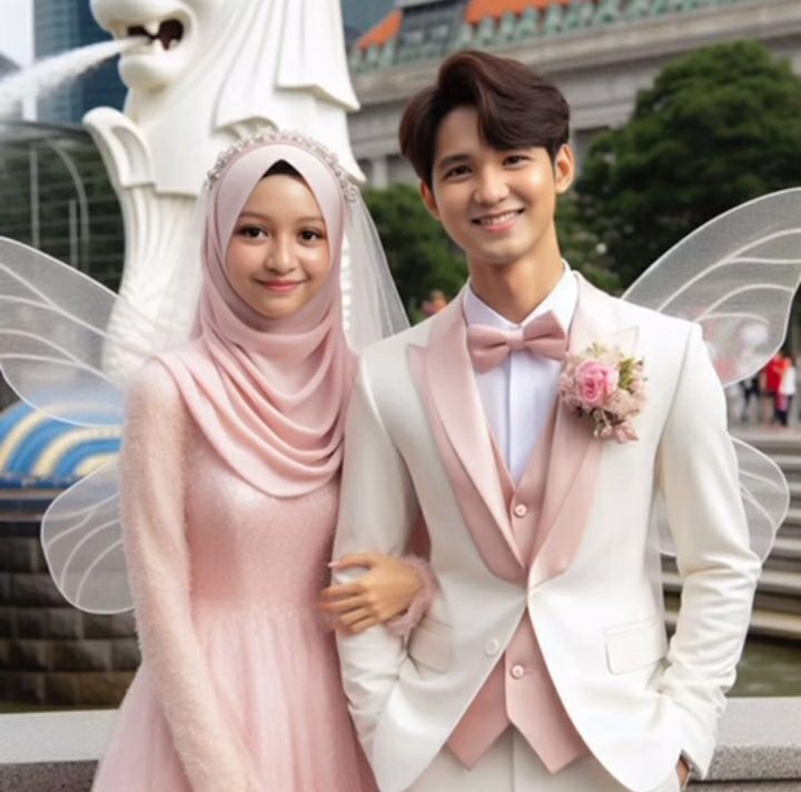 Pernikahan Jirayut dan Halda dalam Bentuk Animasi