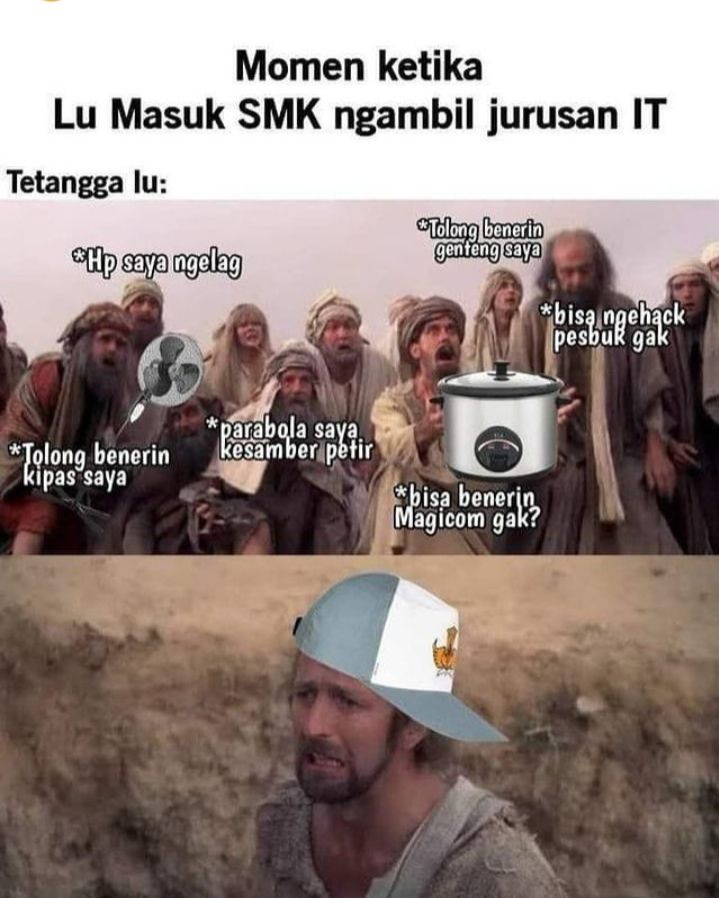 8 Meme Serunya Jadi Murid SMK, Punya Solidaritas Tinggi