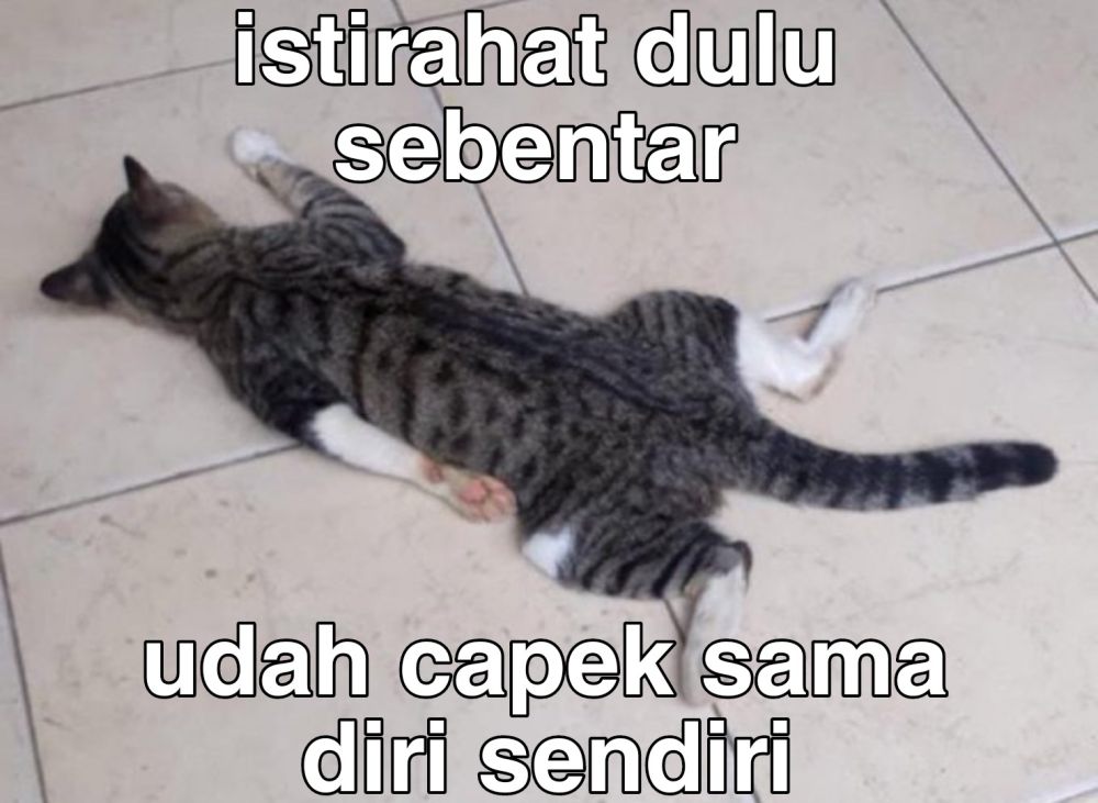 Meme Capek Sama Diri Sendiri