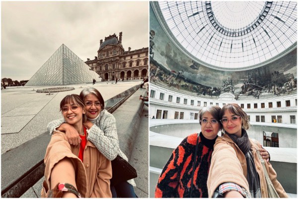 Joanna Alexandra dan Ibunda saat Liburan ke Paris