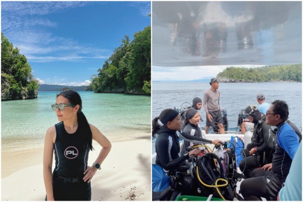 8 Potret Prilly Latuconsina Diving di Kaimana
