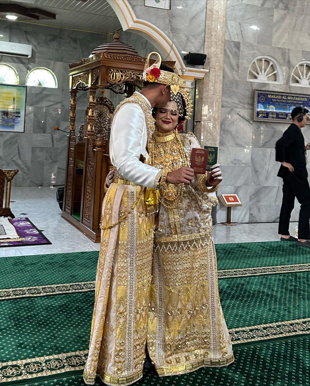 7 Dekorasi Akad Nikah Nia LIDA, Paduan Adat dan Modern