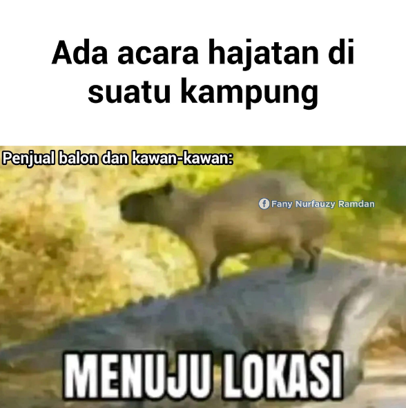 7 Meme Hajatan yang Kocak Pol, Pedagang Pada Bermunculan!