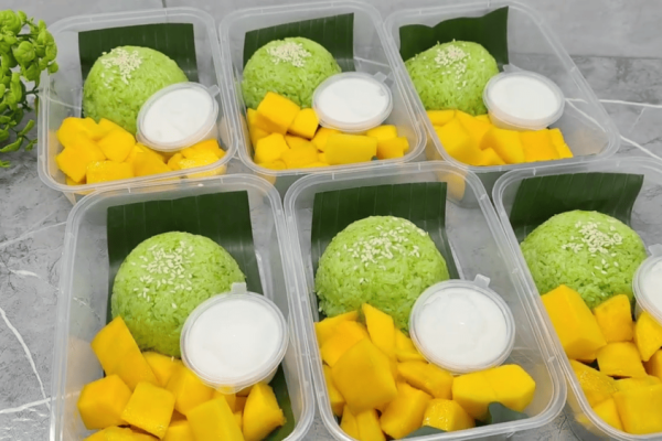 Resep Mango Sticky Rice Pandan yang Pulen dan Cantik