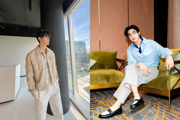 7 Inspirasi Outfit Nuansa Kalem ala Poom Phuripan, Lembut!