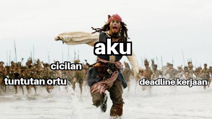 9 Meme Ngejar dan Dikejar dalam Hidup