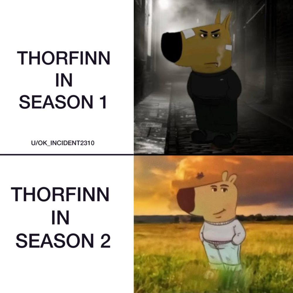 7 Meme Kocak Thorfinn, Jadi Chill Guy di Vinland Saga S2