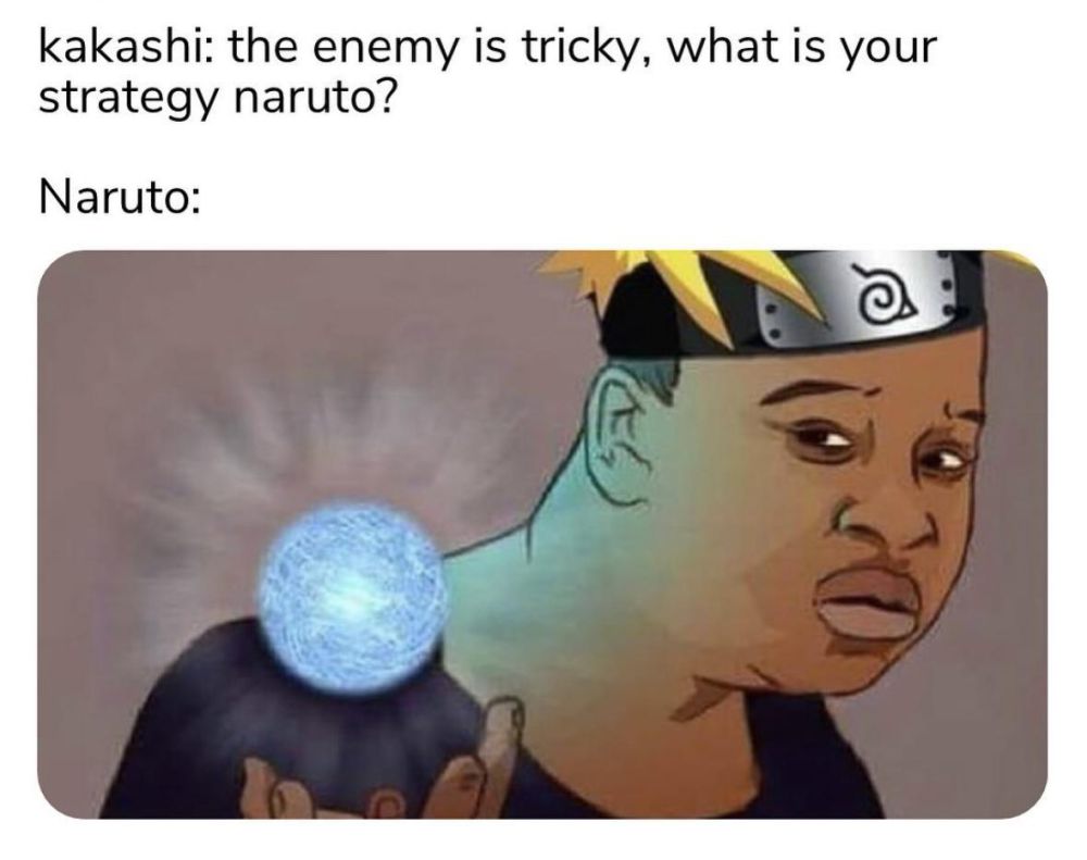 7 Meme Kocak Rasengan, Jurus Andalan Naruto