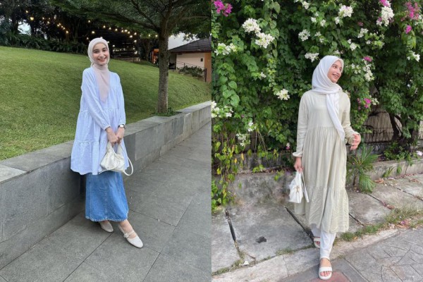 9 Ide Outfit Halalbihalal ala Cut Intan Nabila
