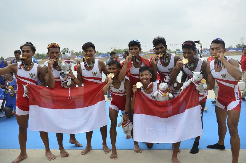 Dayung Sumbang 4 Emas Bagi Indonesia di SEA Games Hari Ini