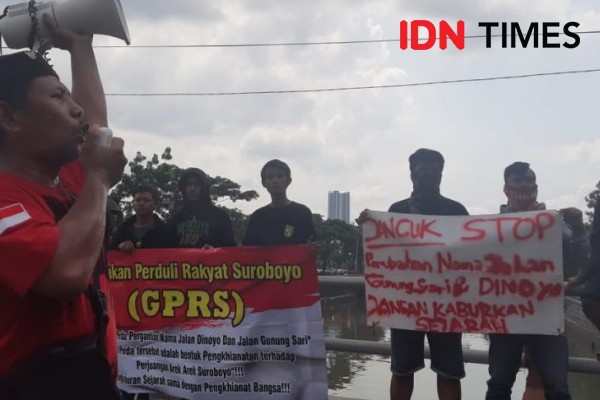 Jelang Penggantian Nama Jalan, Puluhan Orang Lakukan Aksi Penolakan Jelang Penggantian Nama Jalan, Puluhan Orang Lakukan Aksi Penolakan