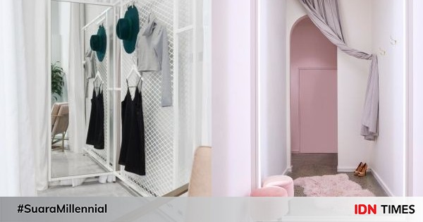 8 Ide Desain Ruang Ganti untuk Kamu yang Ingin Buka Clothing Store