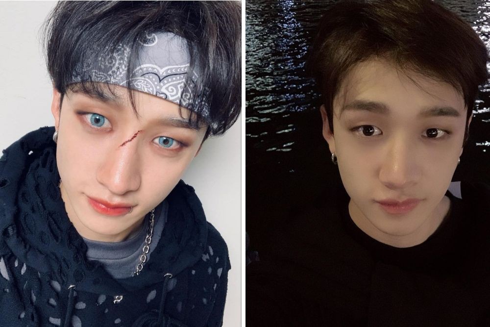 10 Potret Polos Stray Kids Tanpa Eye Shadow, Glowing dan Flawless Abis