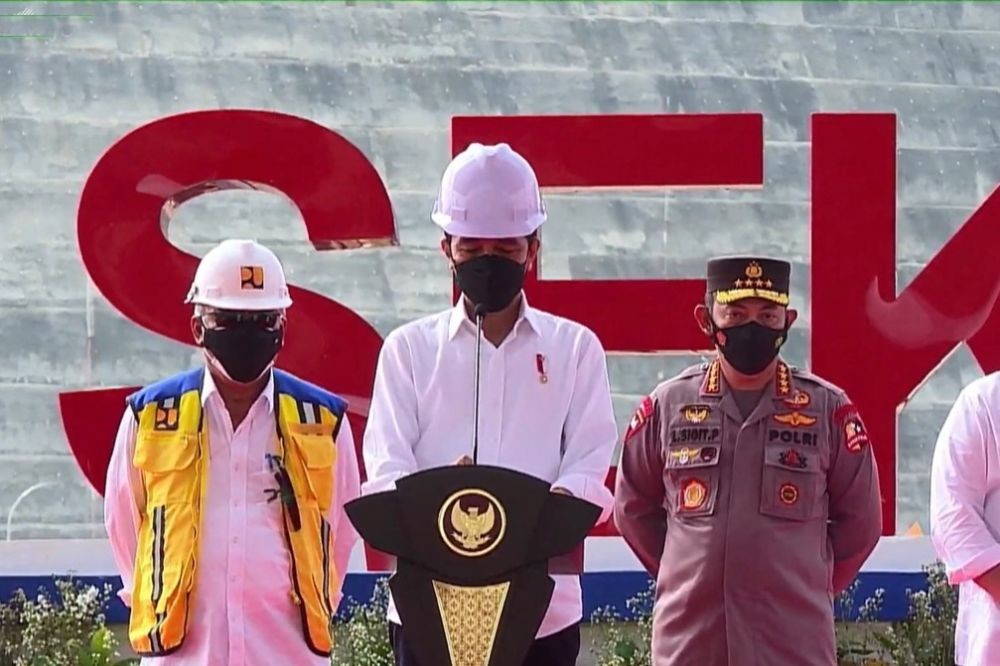 Jokowi Resmikan Bendungan Way Sekampung Senilai Rp1,78 T Jokowi Resmikan Bendungan Way Sekampung Senilai Rp1,78 T