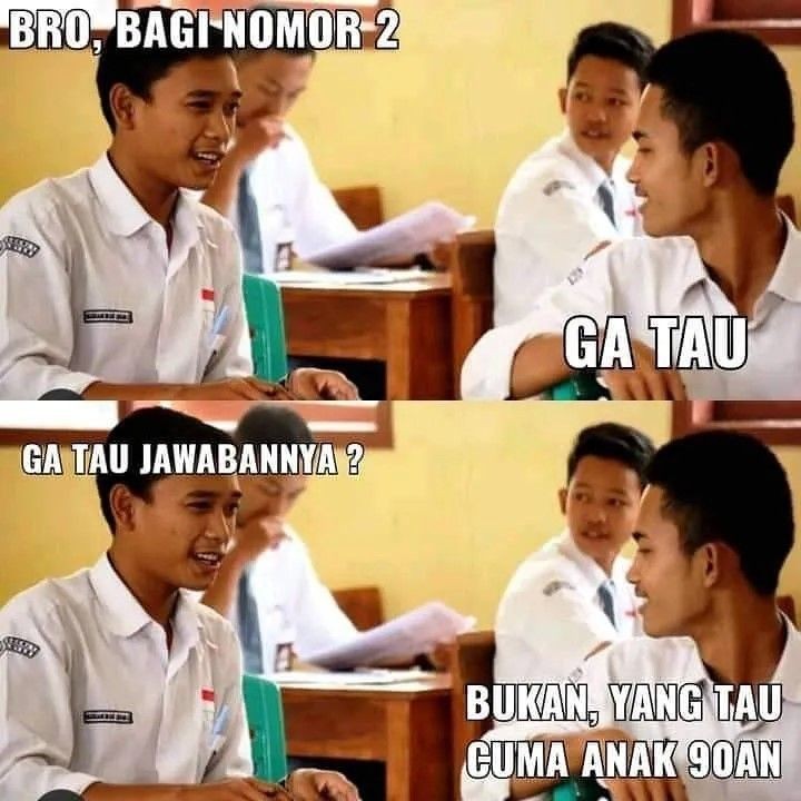 10 Meme Lucu Siswa di Kelas, Obrolan Sama Guru Bikin Ngakak!