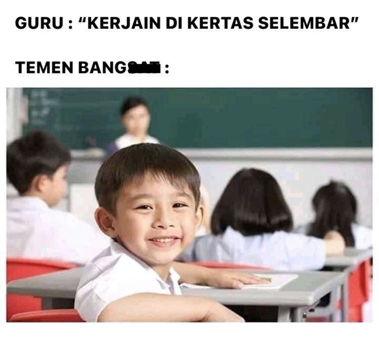 10 Meme Lucu Siswa di Kelas, Obrolan Sama Guru Bikin Ngakak!