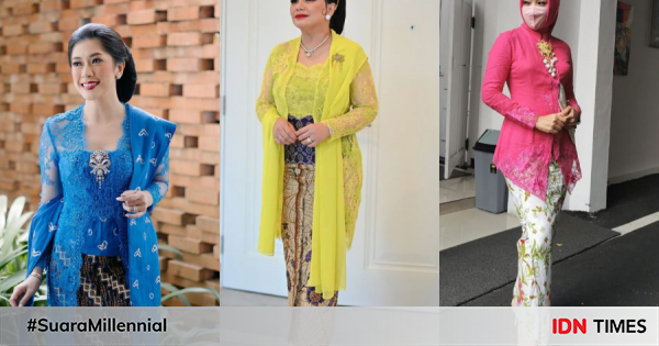 10 Inspirasi Kebaya Tradisional ala Istri Pejabat