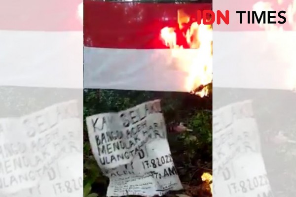 Video Bendera Merah Putih Dibakar Dan Tolak Hut Kemerdekaan