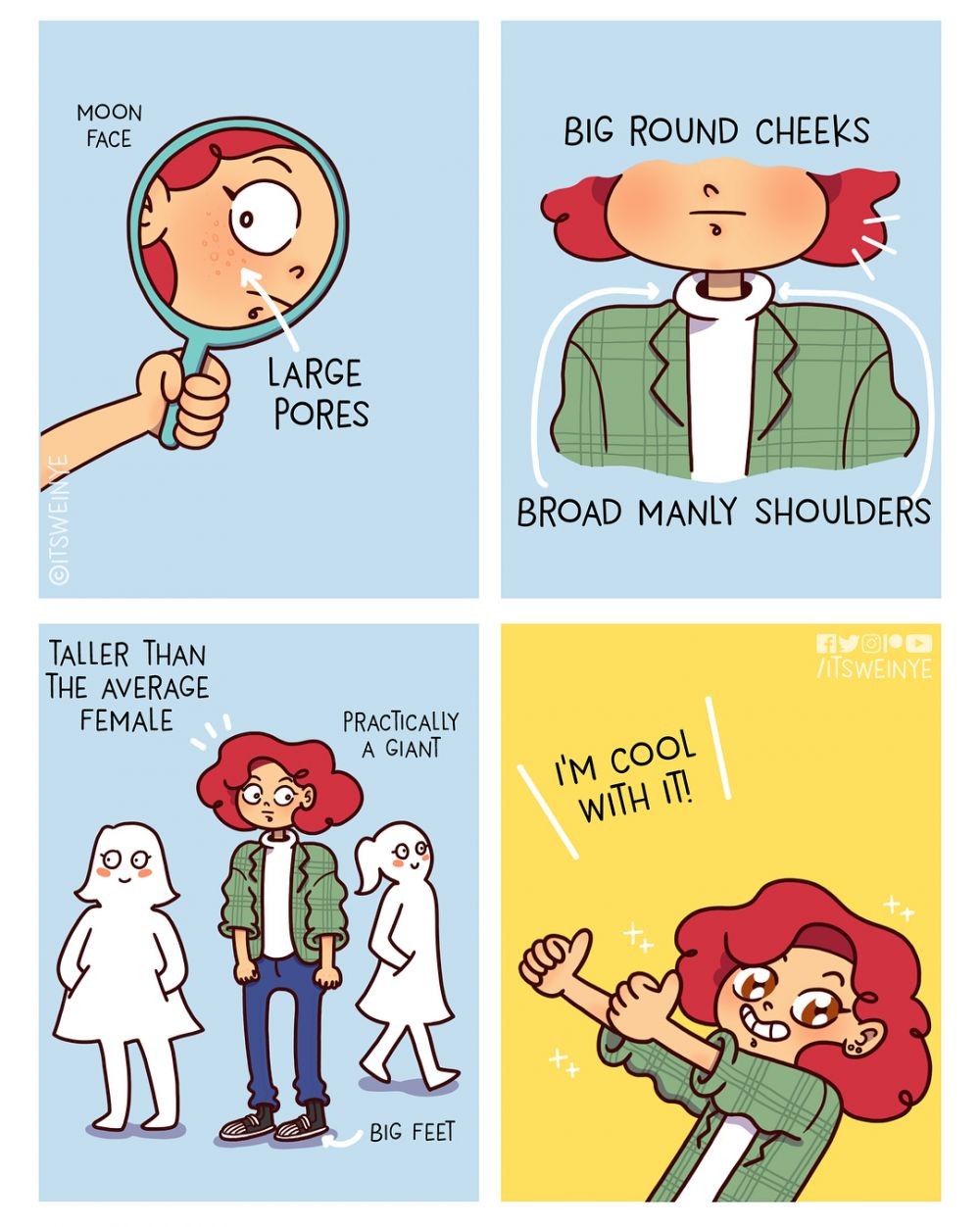 10 Ilustrasi Ngena saat Cewek Insecure, Pikiran Semrawut