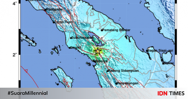 Gempa Di Tapanuli Utara Dipicu Aktivitas Sesar Besar Sumatra