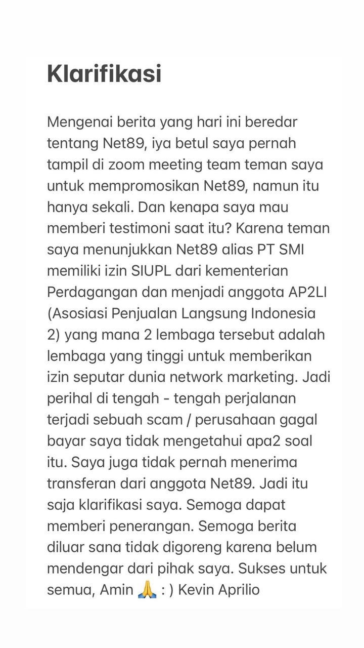 Klarifikasi Atta Halilintar Soal Robot Trading Net89