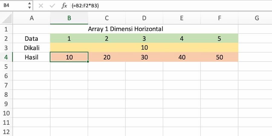 Rumus Array di Excel: Fungsi dan Cara Menggunakannya Rumus Array di Excel: Fungsi dan Cara Menggunakannya