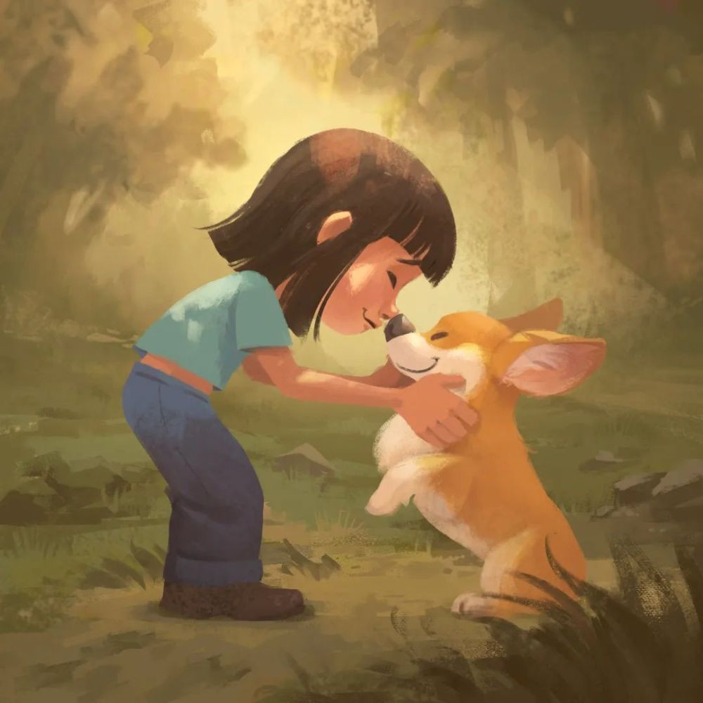 10 Ilustrasi Gemas Persahabatan Manusia dan Anjing 10 Ilustrasi Gemas Persahabatan Manusia dan Anjing