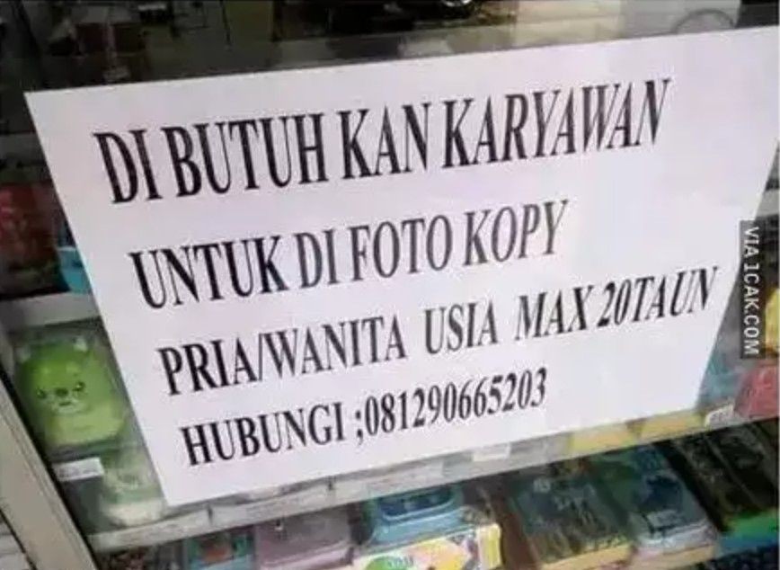 8 Potret Spanduk di Tukang Fotokopi Ini Bikin Salah Fokus