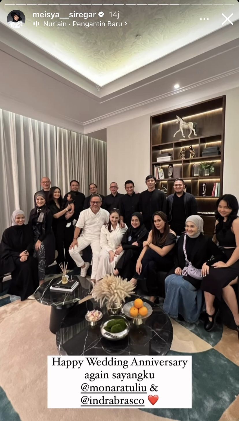7 Momen Anniversary Pernikahan Indra Brasco dan Mona Ratuliu