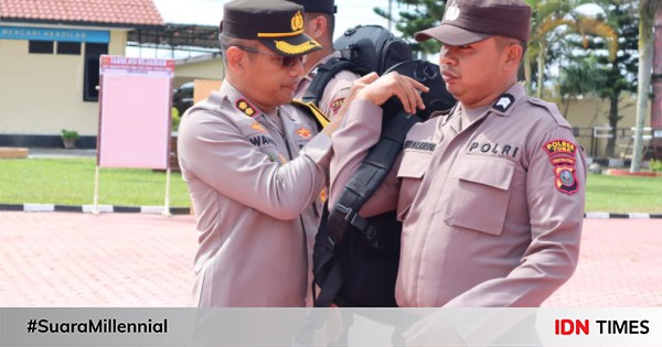 Kapolres Toba Lakukan Simulasi Pengamanan TPS Pemilu 2024