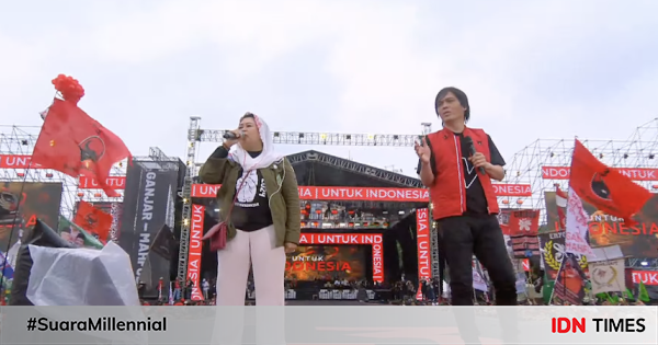 Yenny Wahid dan Once Nyanyikan ‘’Untuk Indonesia’’ di Kampan Yenny Wahid dan Once Nyanyikan ‘’Untuk Indonesia’’ di Kampan