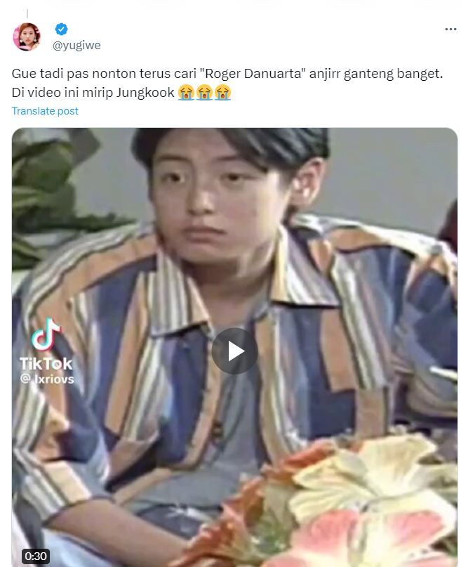 Potret Jadul Roger Danuarta yang Disebut Mirip Jungkook BTS