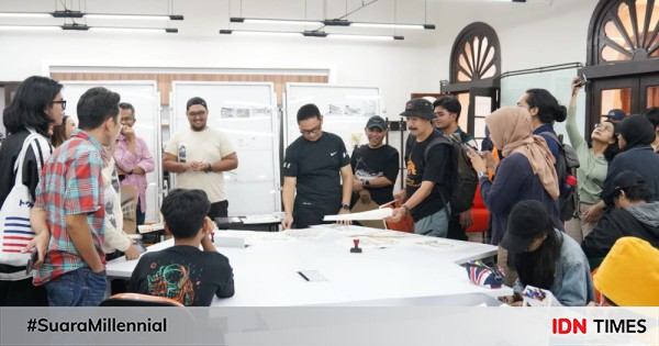 Ratusan Anggota BSW Gambar Sketsa Museum Pos Indonesia