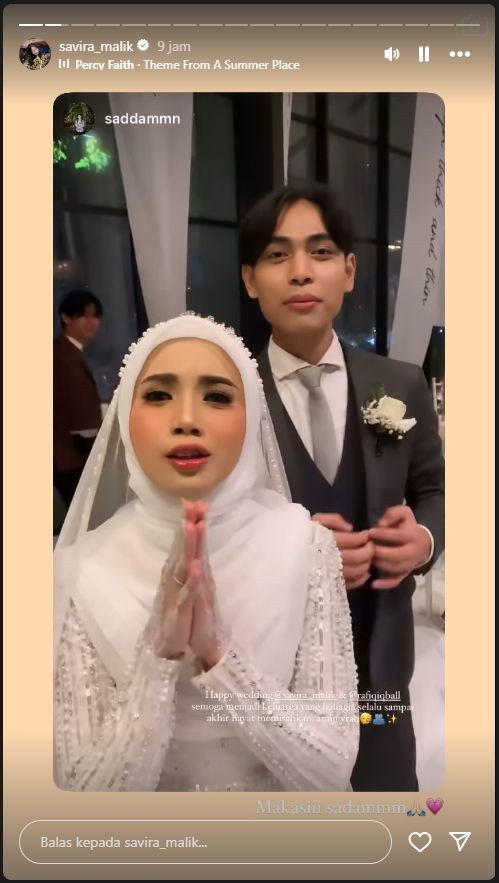7 Potret Pernikahan TikToker Savira Malik dan Rafiq Iqbal