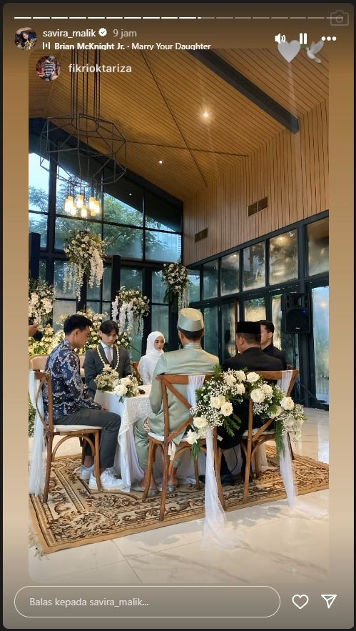 7 Potret Pernikahan TikToker Savira Malik dan Rafiq Iqbal