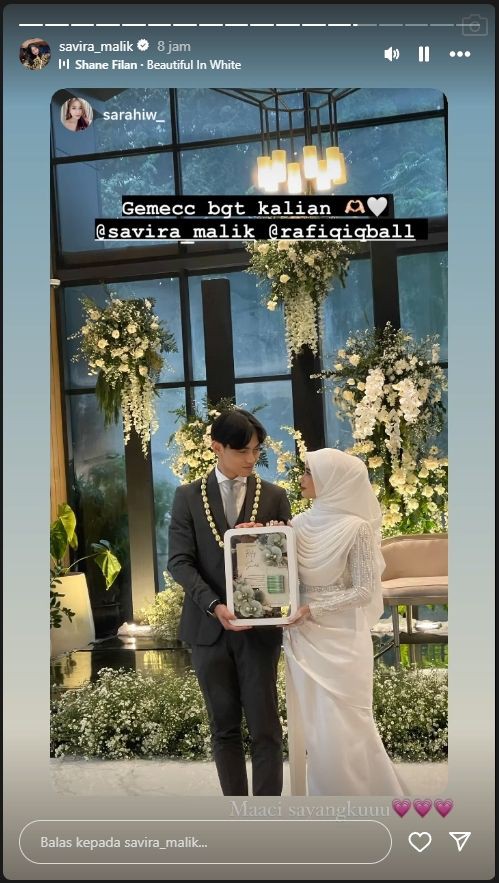 7 Potret Pernikahan TikToker Savira Malik dan Rafiq Iqbal